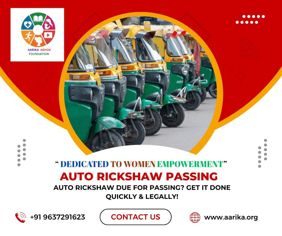 Auto Rickshaw Passing( Government Charges extra if applicable ...